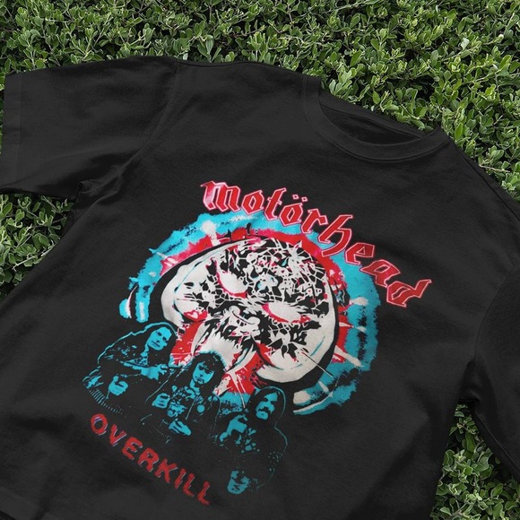umbrandet | Shirts | Rock Band Tshirt Motorhead Overkill Album Art Tshirt Classic Rock Band Tee ...